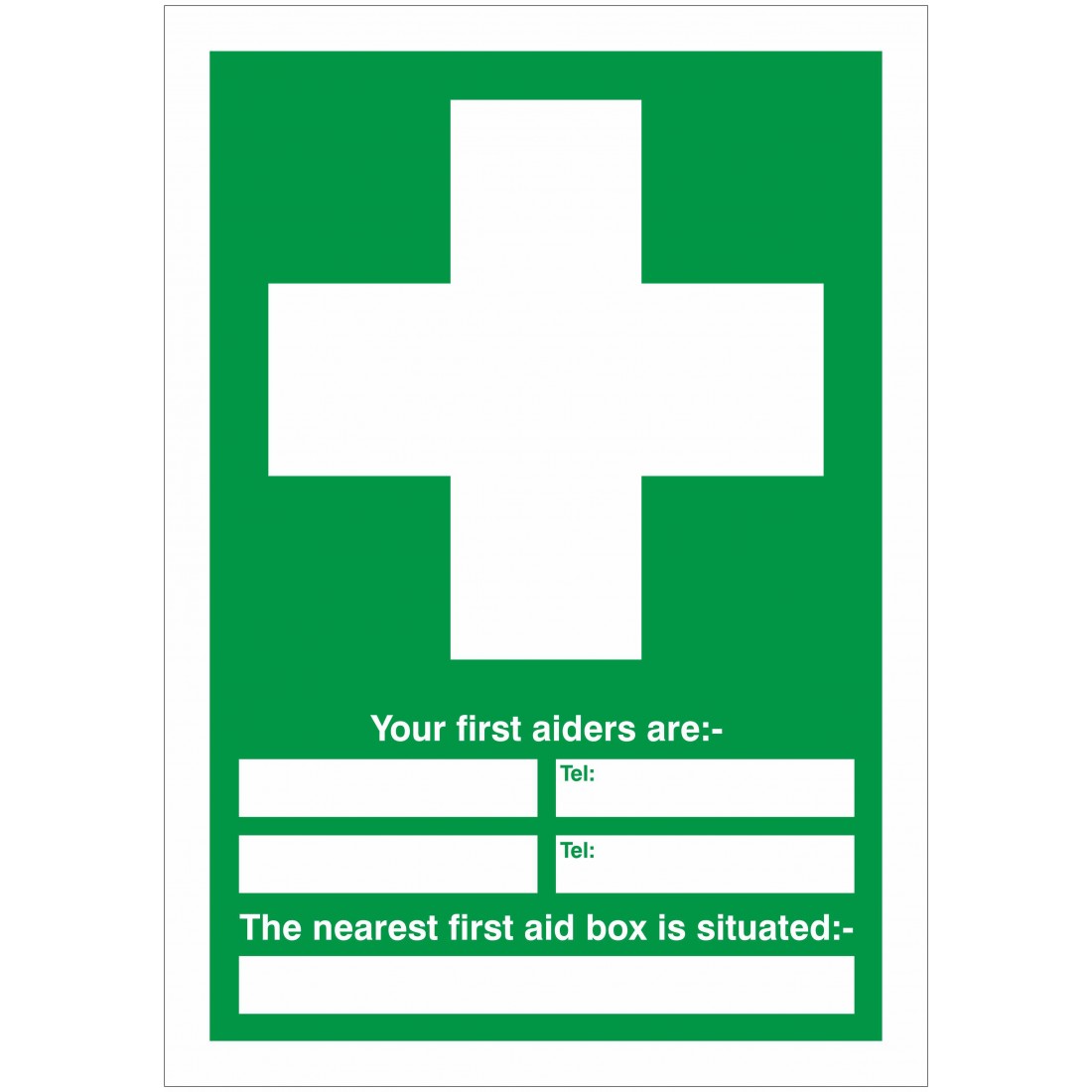 First Aiders Sign
